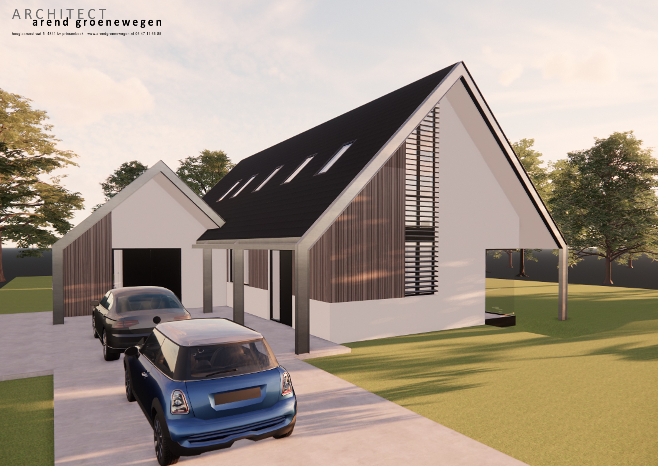Woning - moderne staal constructie - Arend Groenewegen Architect BNA